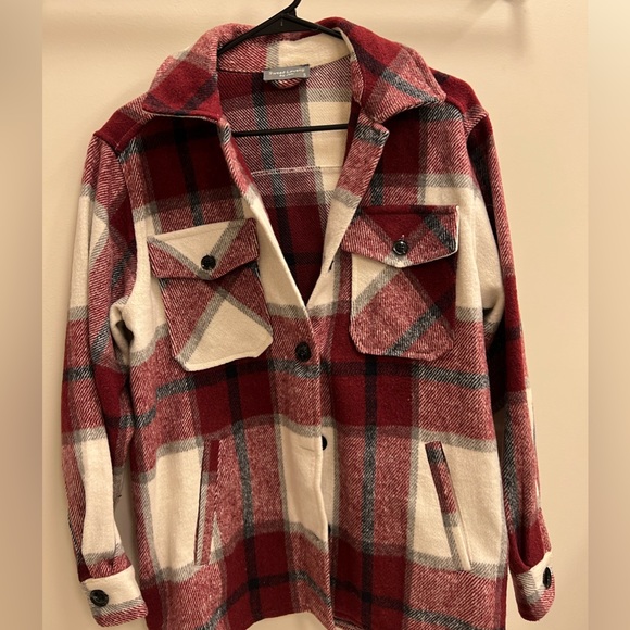Jackets & Coats | New Red Oversized Shacket | Poshmark
